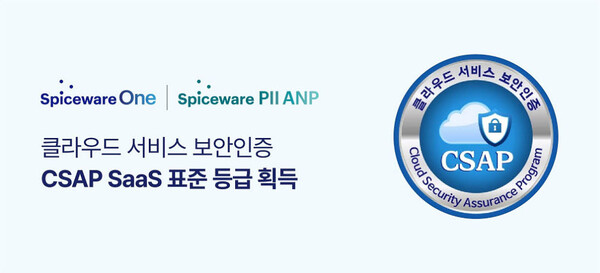 스파이스웨어, CSAP SaaS 표준 인증 획득